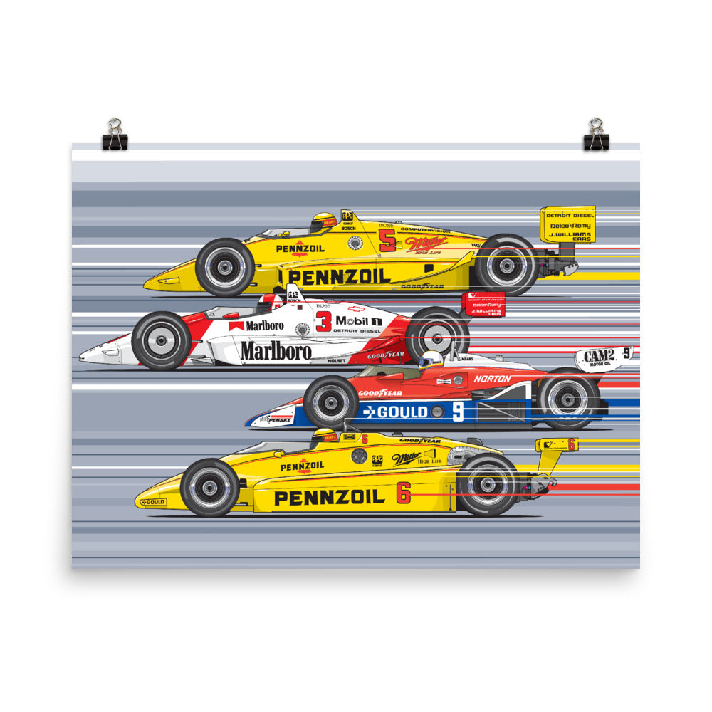 Rick Mears Poster – The RACER Store